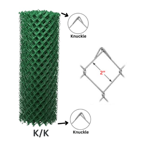 Cyclone Fence Vinyl Coated Green, 6 Gauge, 3' | Nido Group